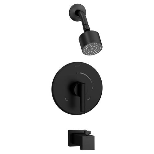 Symmons Dia Matte Black 1-Handle Bathtub and Shower Faucet at Lowes.com
