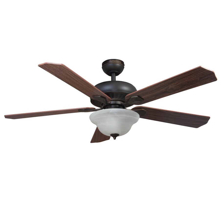 Harbor Breeze Crosswinds 52-in Oil-Rubbed Bronze Indoor Ceiling Fan ...