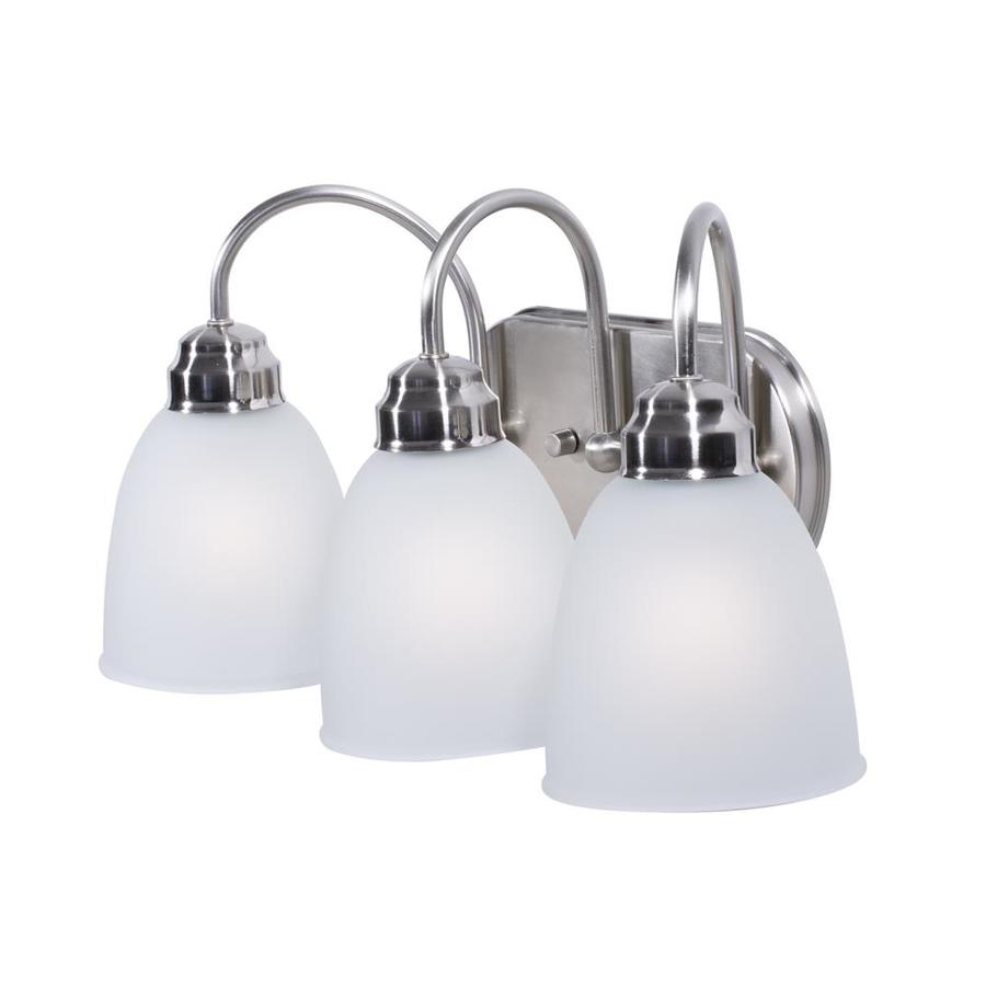 Project Source Wynfield 3-Light Nickel Traditional Vanity Light in the ...