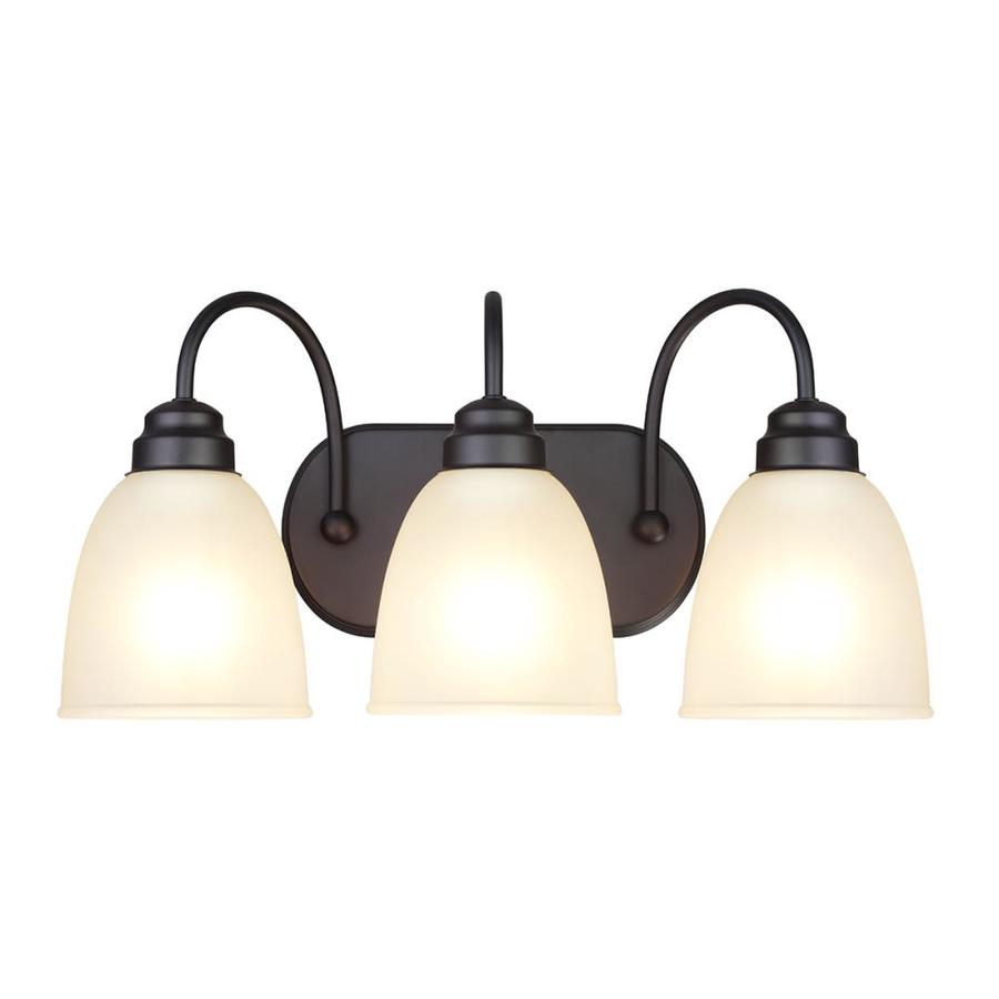 Project Source Wynfield 3-Light Black Traditional Vanity Light Bar in ...