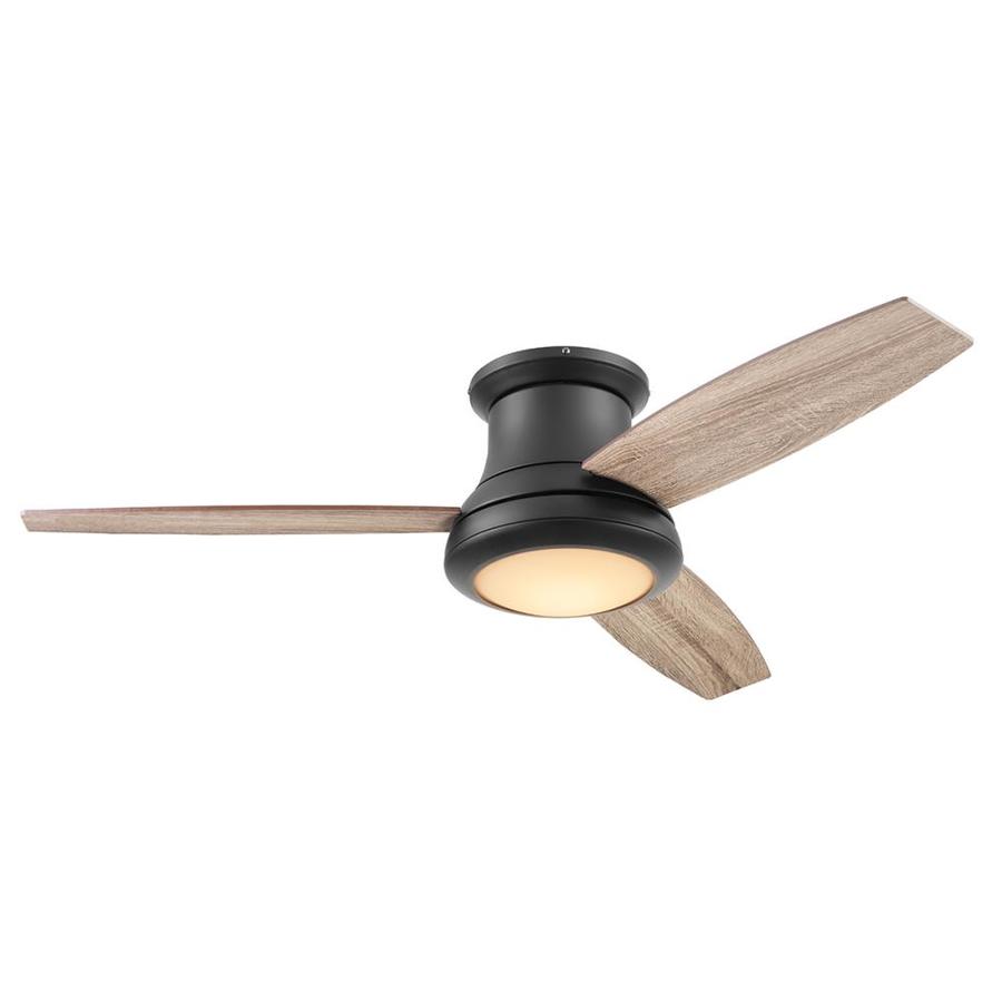 Harbor Breeze Sail Stream 52-in Bronze Indoor Flush Mount Ceiling Fan ...