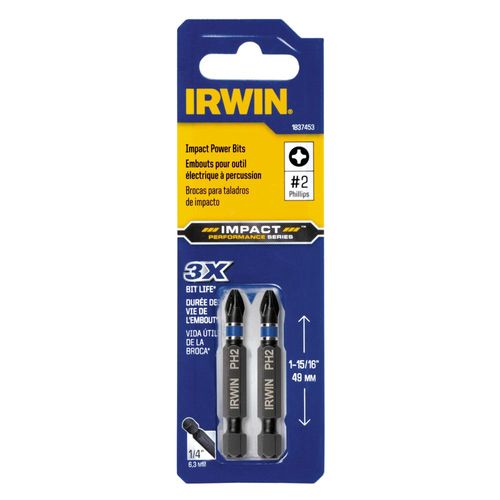IRWIN 2-Piece 1/4-in x 1-15/16-in Phillips Impact Driver Bit in the ...
