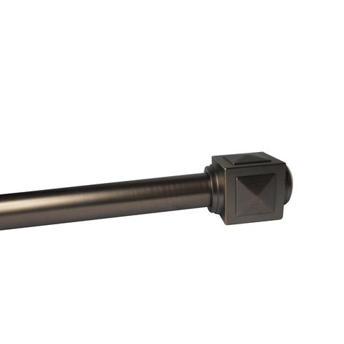 Elegant Home Fashions Diamond 44-in to 72-in Oil Rubbed Bronze Tension ...