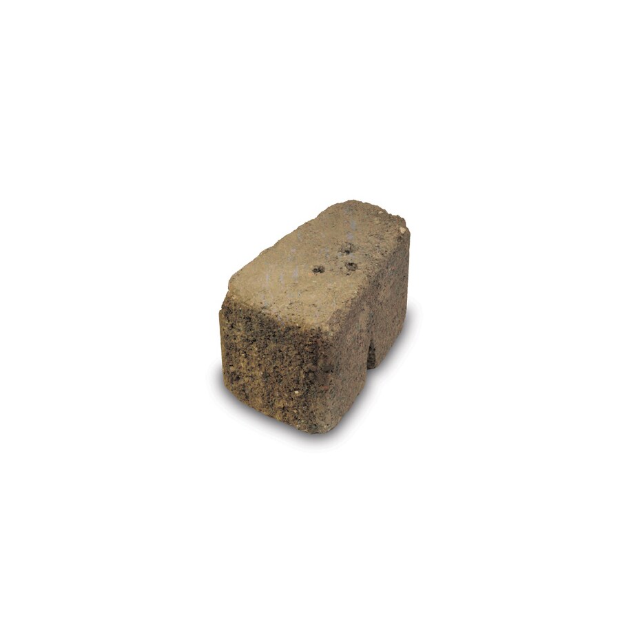 6-in H x 6-in L x 10-in D Tan Brown Concrete Retaining Wall Block at ...