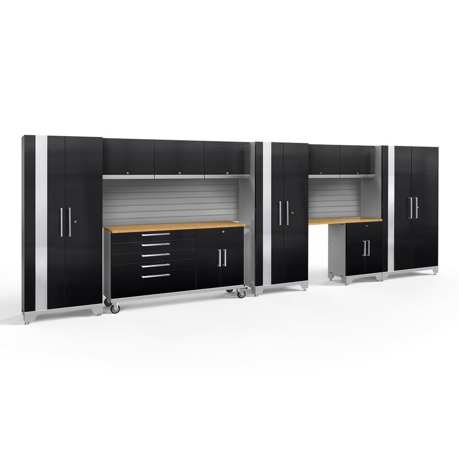 NewAge Products Performance 2.0 222.0 W x 77.25 H Black Gloss Steel ...