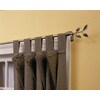 Style Selections 28-in to 48-in Antique Brass Steel Single Curtain Rod ...