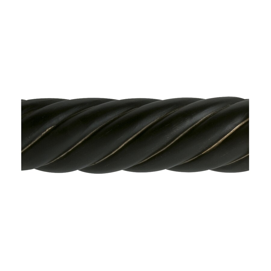 allen + roth 72" Venetian Gold Twist Wood Curtain Rod at Lowes.com