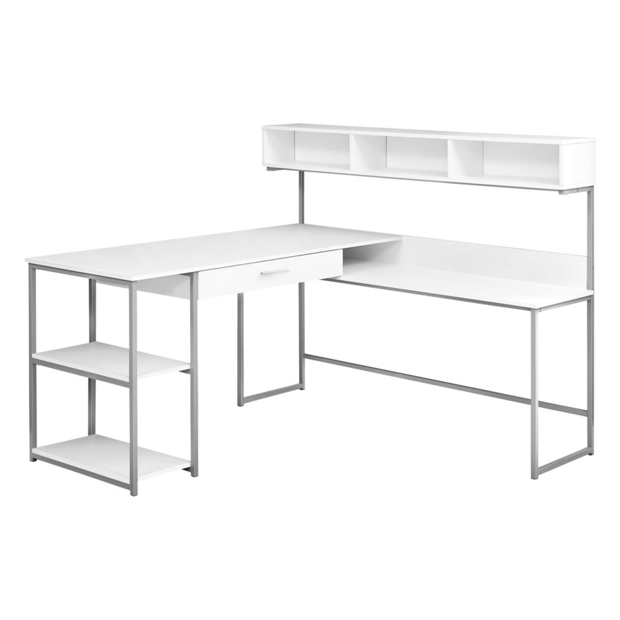 Monarch Specialties Modern/Contemporary White Corner Desk at Lowes.com