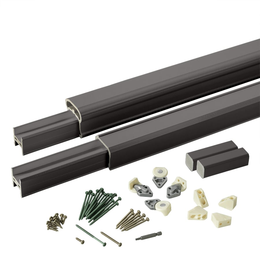 TimberTech (Assembled: 10-ft x 3-ft) RadianceRail Black Composite Deck ...