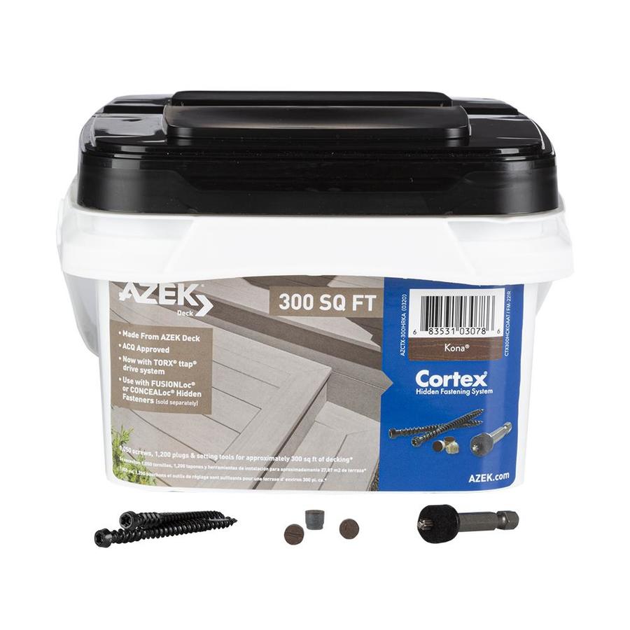 TimberTech Cortex 300-sq ft Coverage Kona Self-Drilling Concealed Screw ...