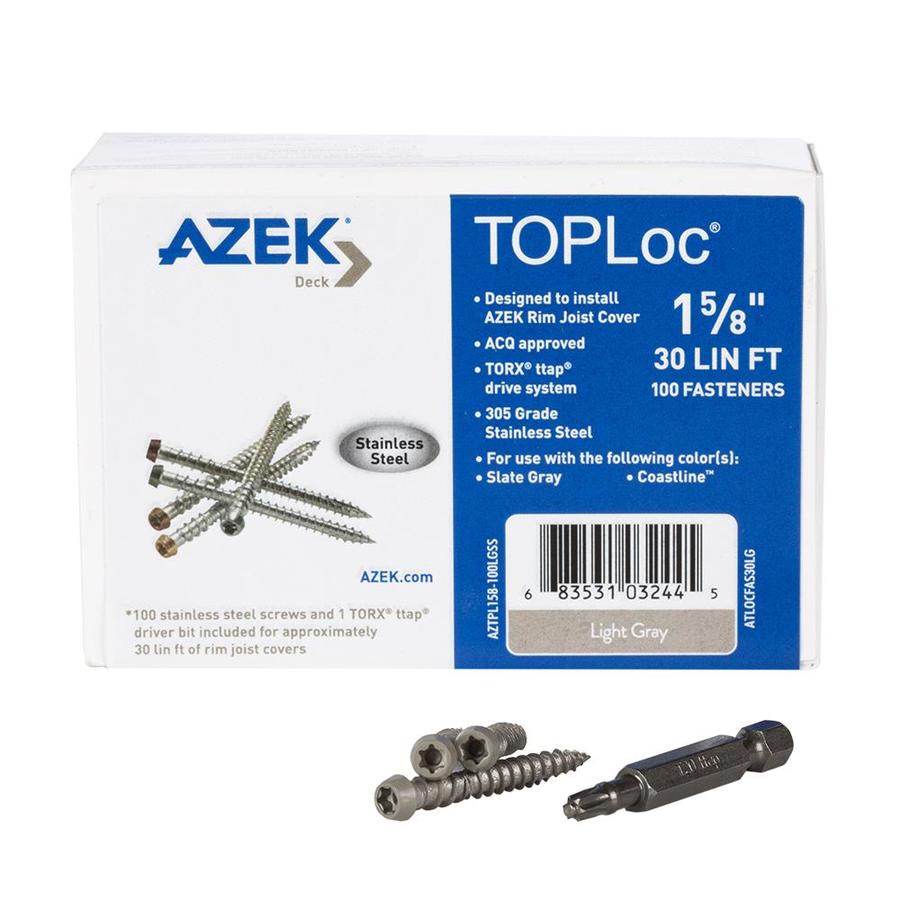 TimberTech TopLoc 8 x 1-5/8-in Stainless Steel Deck Screws (100-Count ...