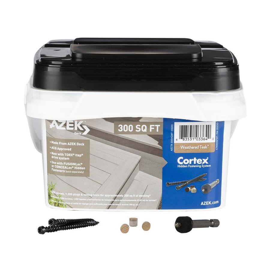 TimberTech Cortex- 300 SQ FT Vintage Weathered Teak™ (1,050 screws ...