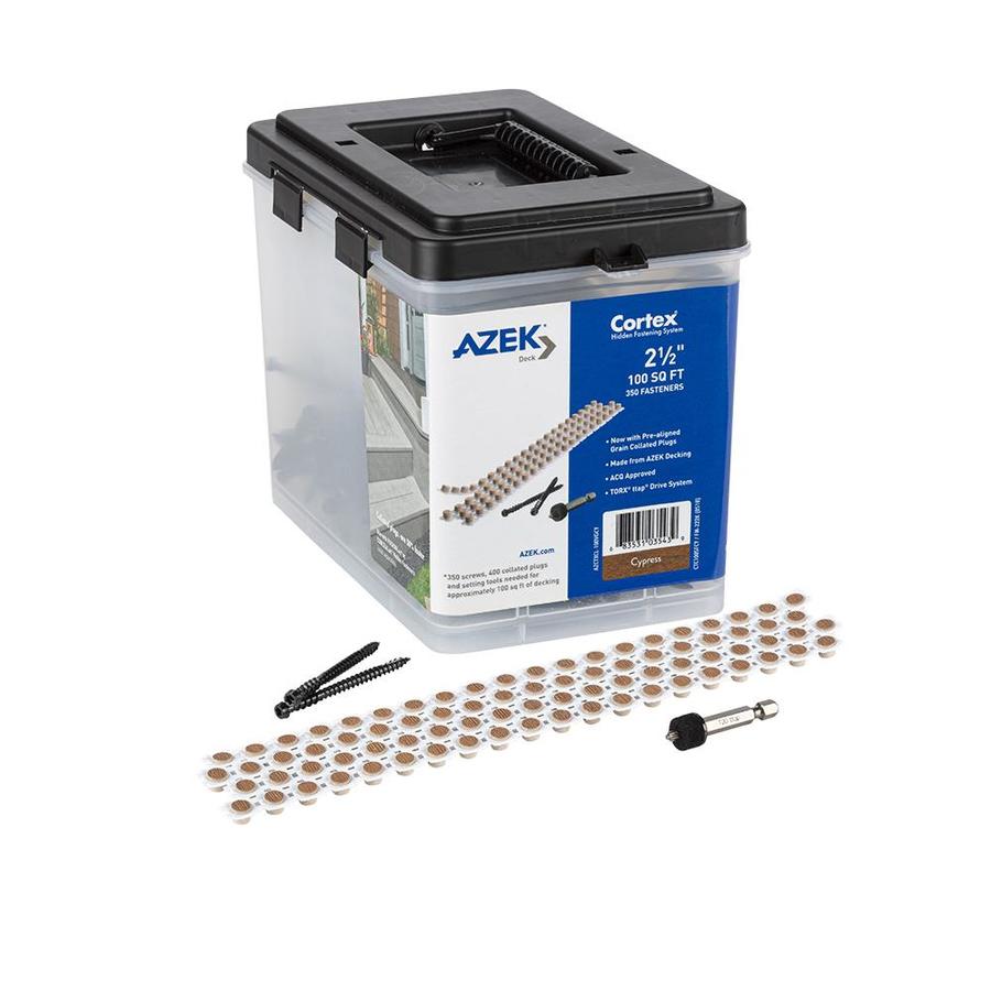 TimberTech Collated Cortex- 100 SQ FT Vintage Cypress (350 screws, 400 ...