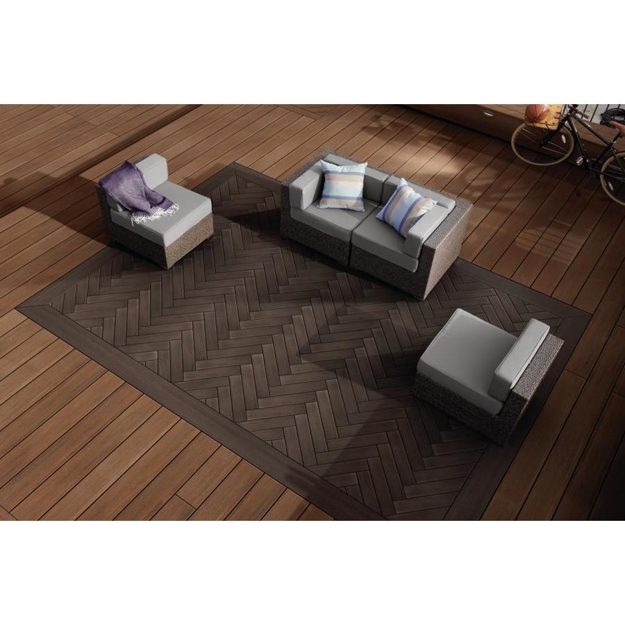TimberTech AZEK Vintage Narrow Width 12-ft Mahogany Square PVC Deck ...