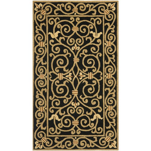Safavieh Chelsea Iron Gate Black Rectangular Indoor Handcrafted ...