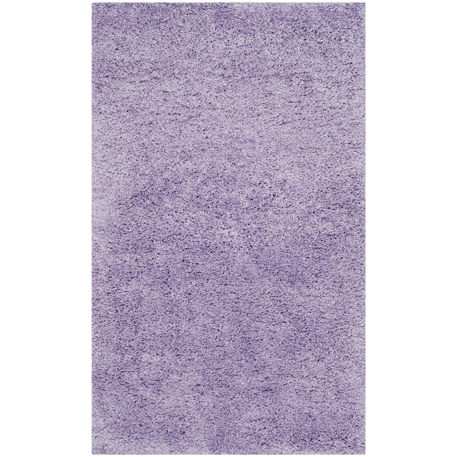 Shop Safavieh California Shag Lilac Indoor Throw Rug (Common: 3 x 5 ...