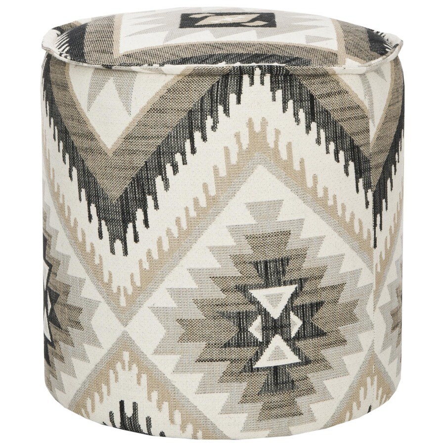 Safavieh Kumani Casual Tribal Design Round Ottoman at Lowes.com