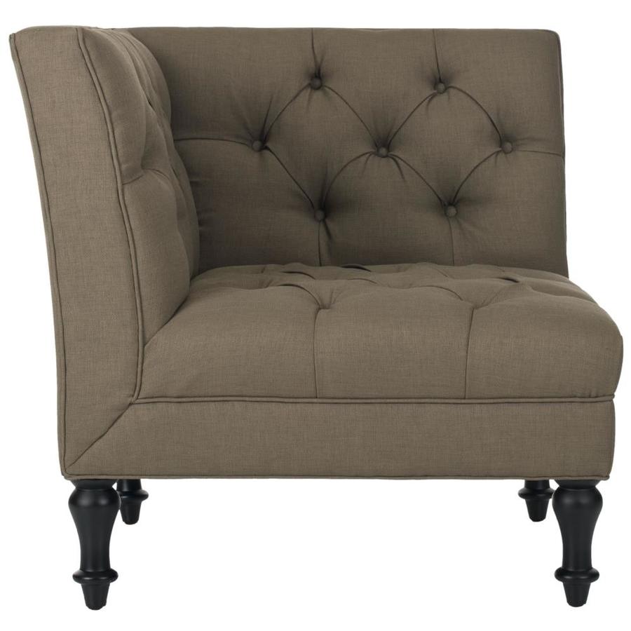 Safavieh Jack Modern Olive Linen Accent Chair at Lowes.com