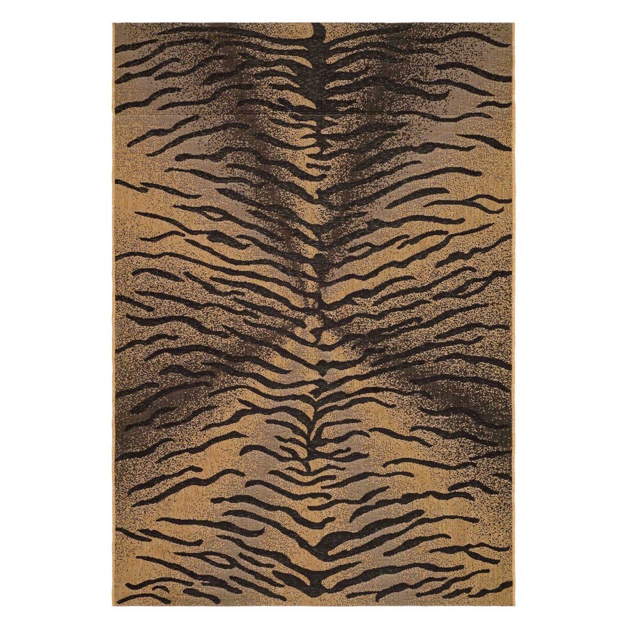 Safavieh 5'3" x 7'7" Multi-Tiger Pattern Outdoor Rug at Lowes.com