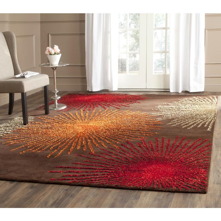 Safavieh Soho Brown and Multicolor Rectangular Indoor Tufted Area Rug ...