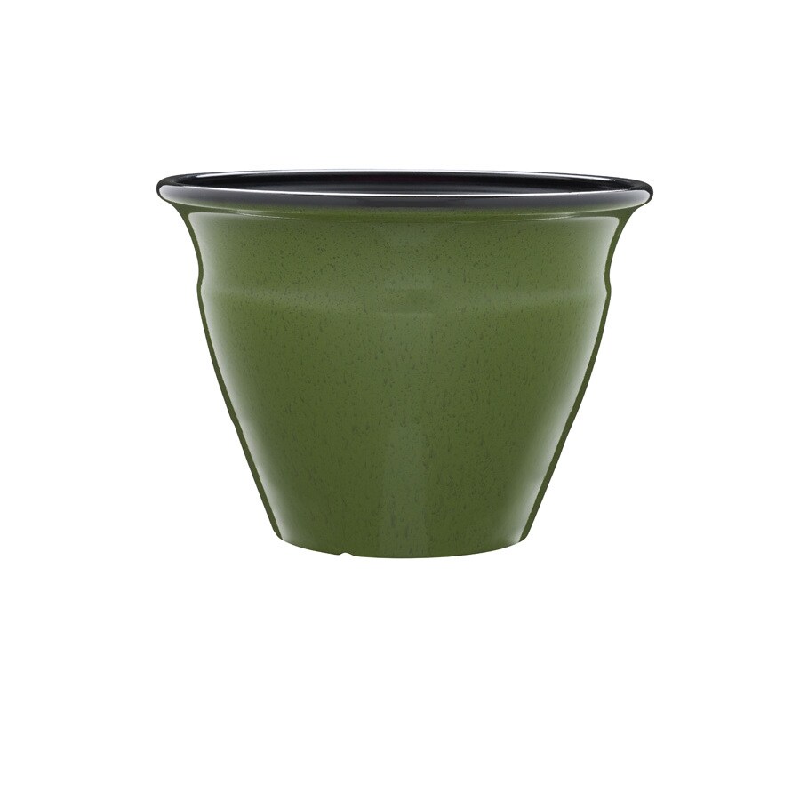 allen + roth Green Resin Planter at Lowes.com