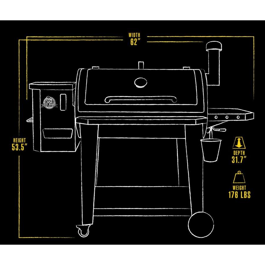 Pit Boss Pro Series 1100-sq in Black Pellet Grill at Lowes.com