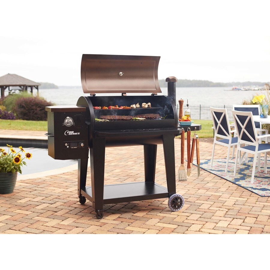 Pit Boss Pro Series 1100-sq in Black Pellet Grill at Lowes.com