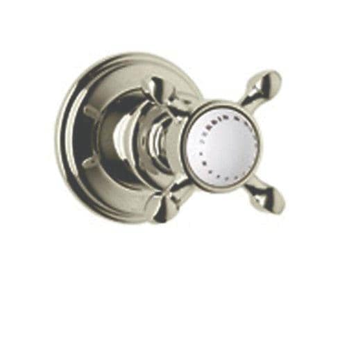 Rohl Satin Nickel Cross Shower Handle in the Shower Faucet Handles ...