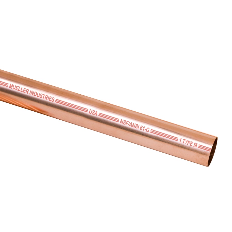 Mueller Streamline 1/2-in Dia x 5-ft L Copper Pipe at Lowes.com