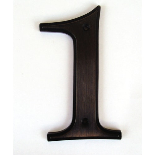 Gatehouse 5-in Aged Bronze House Number 1 in the House Letters ...