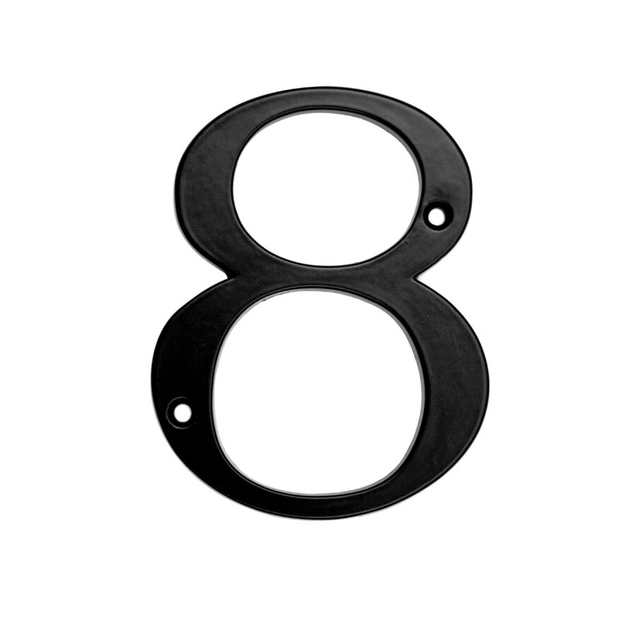Gatehouse 3.87-in Black House Number 8 at Lowes.com