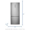 Haier 15-cu ft Bottom-Freezer Refrigerator (Stainless Steel) ENERGY ...
