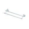 Allen + roth Raleigh Polished Chrome Double Towel Bar (Common: 24-in ...