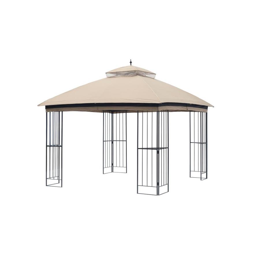Style Selections 10.83-ft L Square Brown Standard Canopy in the ...