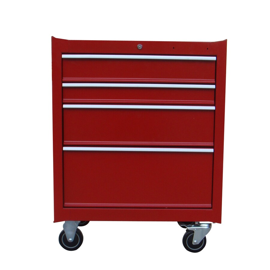 Task Force 34.5-in x 26-in 4-Drawer Ball-Bearing Steel Tool Cabinet ...