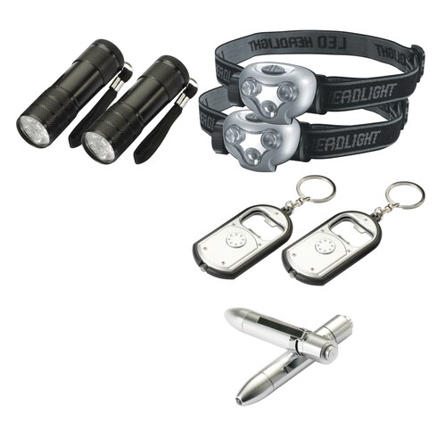 Utilitech 8-Piece LED Light Set in the Flashlights department at Lowes.com