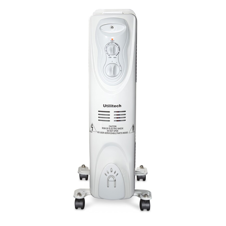 Utilitech Up to 1500-Watt Oil-filled Radiant Tower Electric Space ...