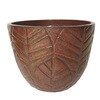 Allen + roth 10.63-in x 9.25-in Ceramic Round Planter at Lowes.com