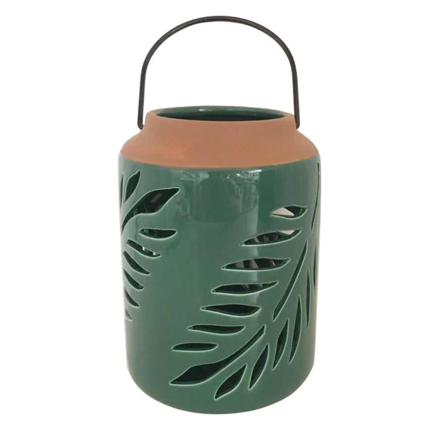 Green Clay Ceramic Lantern Small at Lowes.com