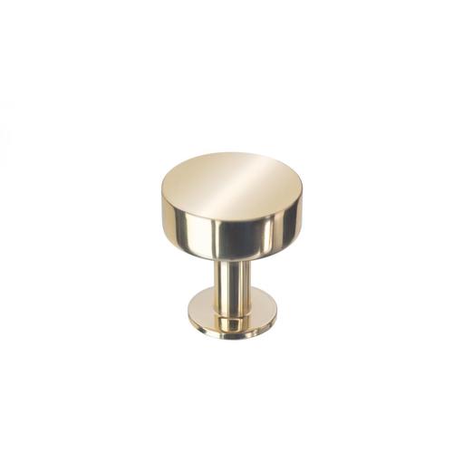 Lew's Hardware Disc 1.125-in Brass Polished) Cylindrical Transitional Cabinet Knob in the ...