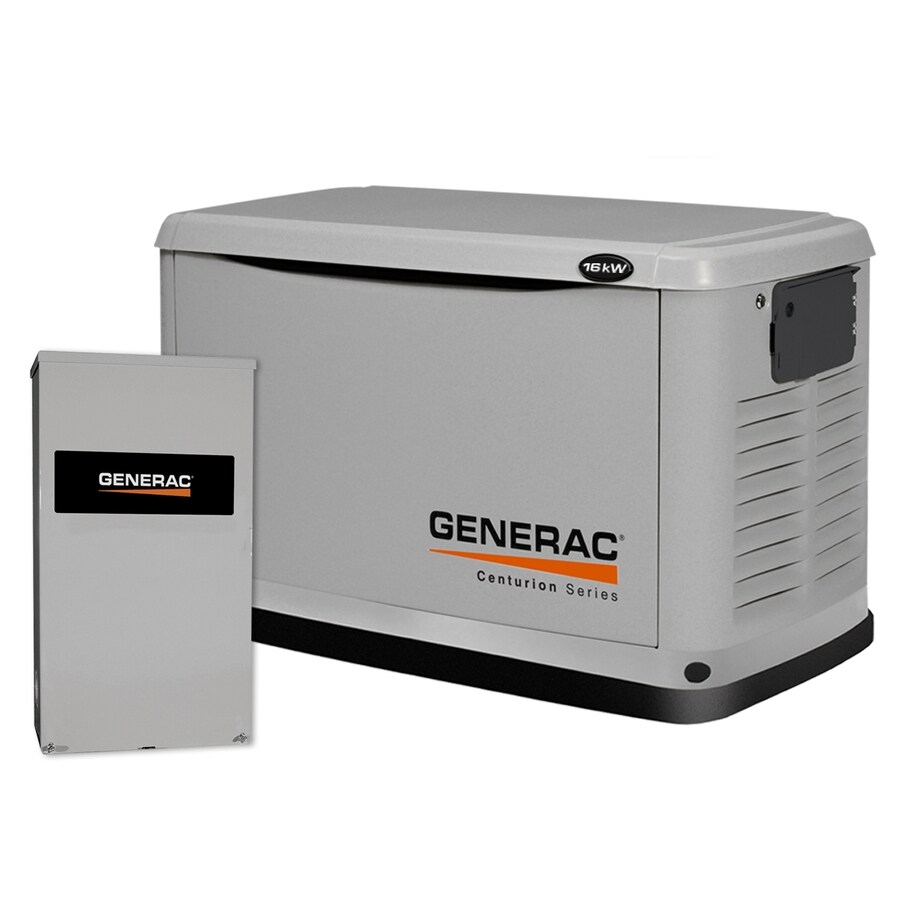 Generac Centurion 16,000-Watt (LP) / 16000-Watt (NG) Standby Generator ...