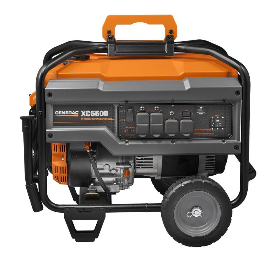 Generac XC Series 6500-Watt Gasoline Portable Generator in the Portable ...