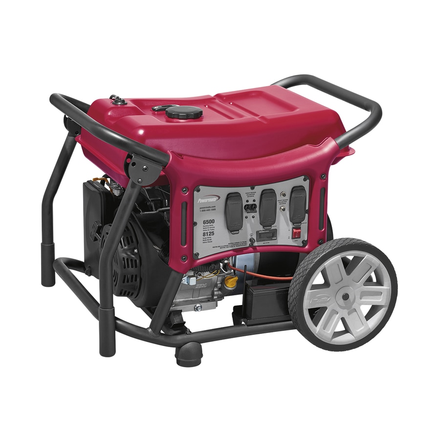 Powermate CX 6500-Running-Watt Gasoline Portable Generator at Lowes.com