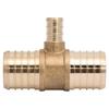 SharkBite 1-1/4-in x 1-1/4-in x 1/2-in dia Brass PEX Tee Crimp Fitting ...