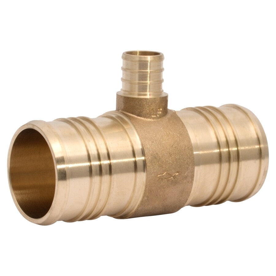 SharkBite 2-in x 2-in x 3/4-in dia Brass PEX Tee Crimp Fitting at Lowes.com