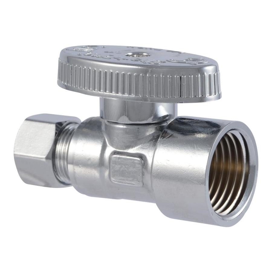 SharkBite Brass 1/2-in Fip x 3/8-in Od Compression Quarter Turn in the ...