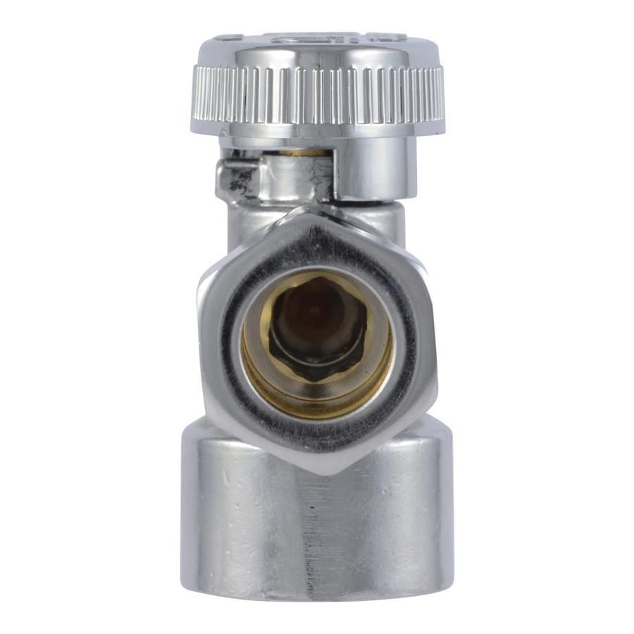 SharkBite Brass 1/2-in FIP x 1/2-in OD Compression Quarter Turn Angle ...