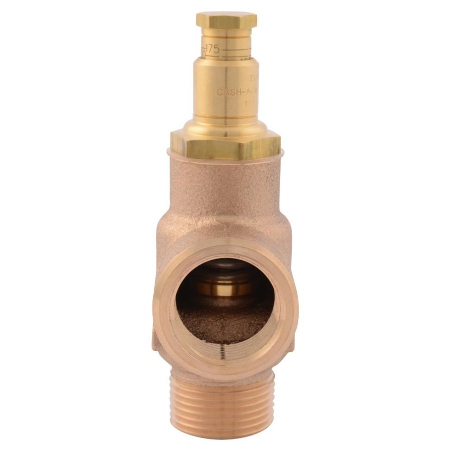 Cash Acme FWC Brass 3/4-in MNPT Pressure Relief Valve in the Pressure ...