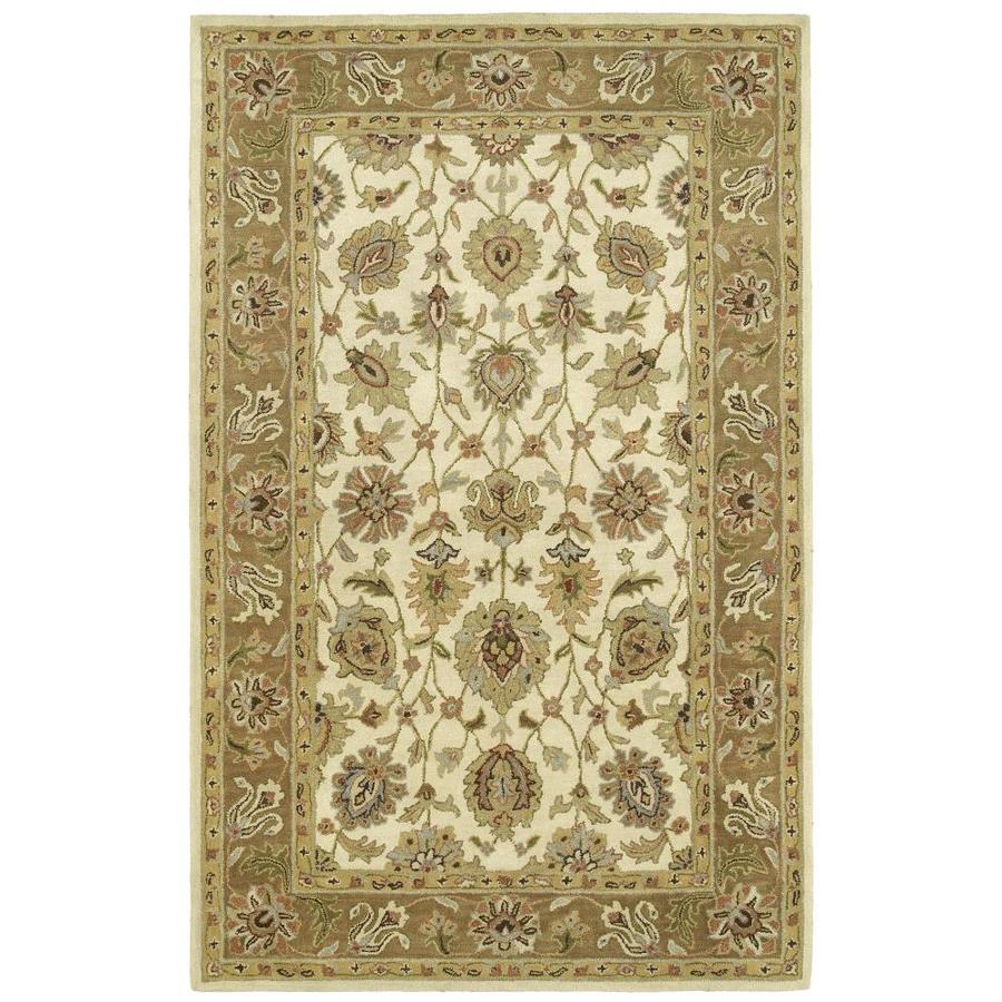 Kaleen Heirloom 9 x 12 Wool Linen Border Area Rug at Lowes.com
