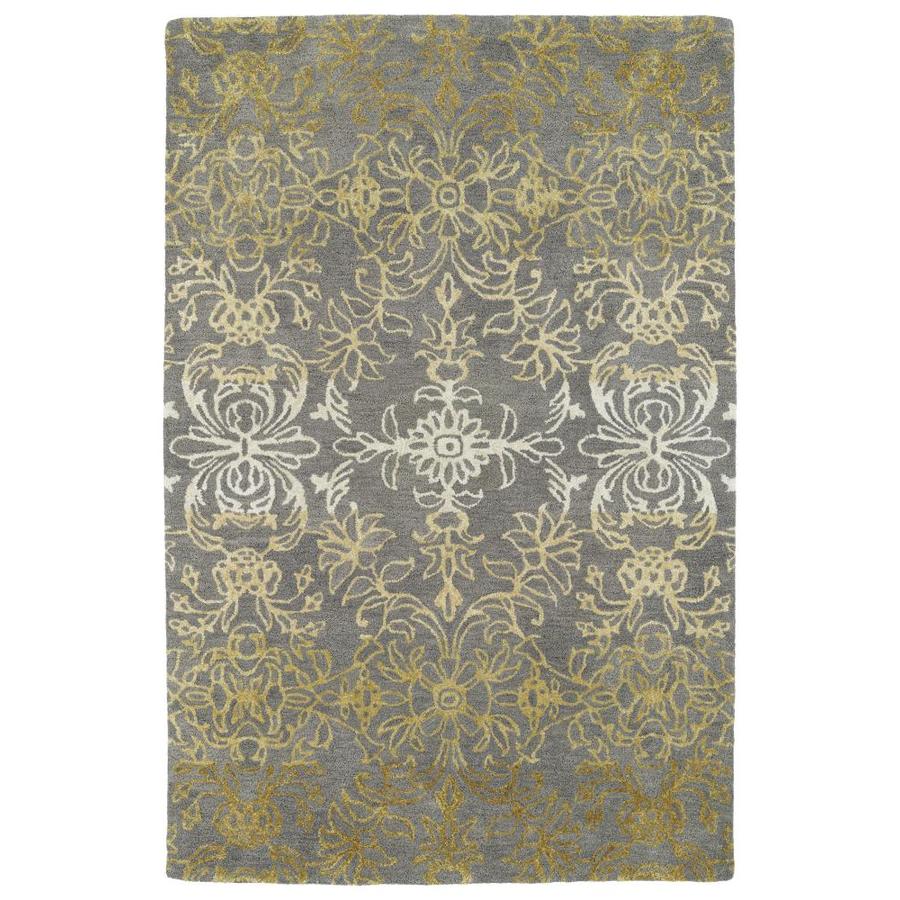 Kaleen Divine 10 x 13 Wool Brown Floral Area Rug at Lowes.com